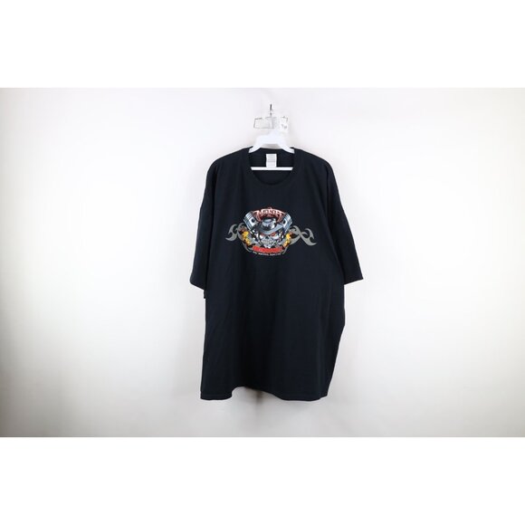 Vintage | Shirts | Vtg Y2k Mens 3xl Faded Mafia Motorsports Rat Fink Tribal Racing Skull Tshirt ...